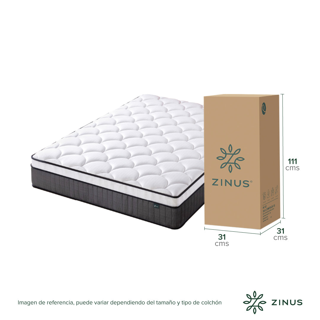 Colchón Zinus Espuma y Resortes Pocket 25cm – Zinus Chile